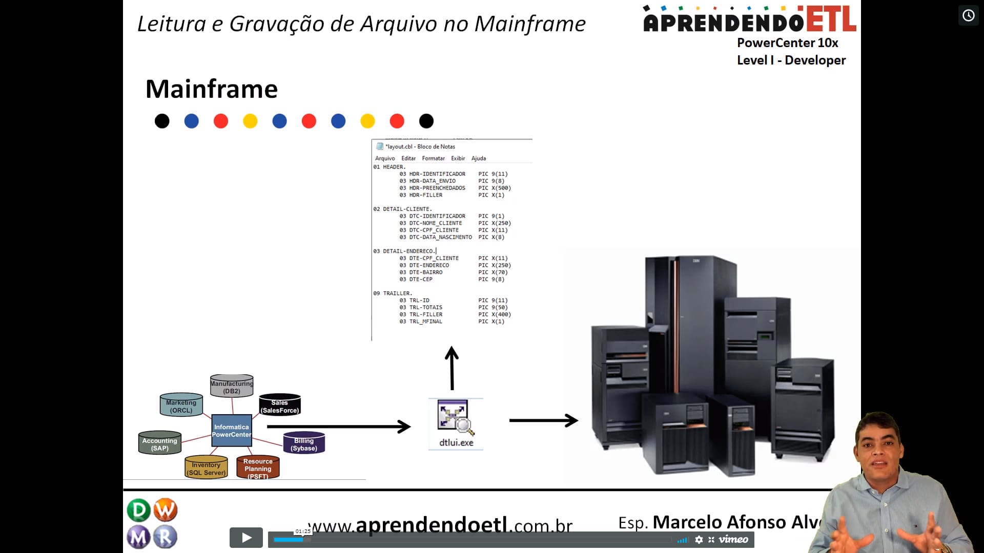 Leitura e Gravação de Dados no Mainframe - Aprendendo ETL